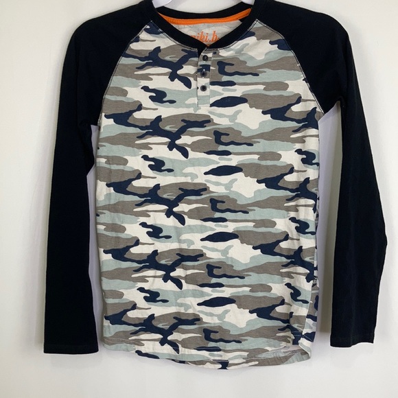Miki.b | Shirts & Tops | Camo Boys Long Sleeve Shirt Mikib | Poshmark